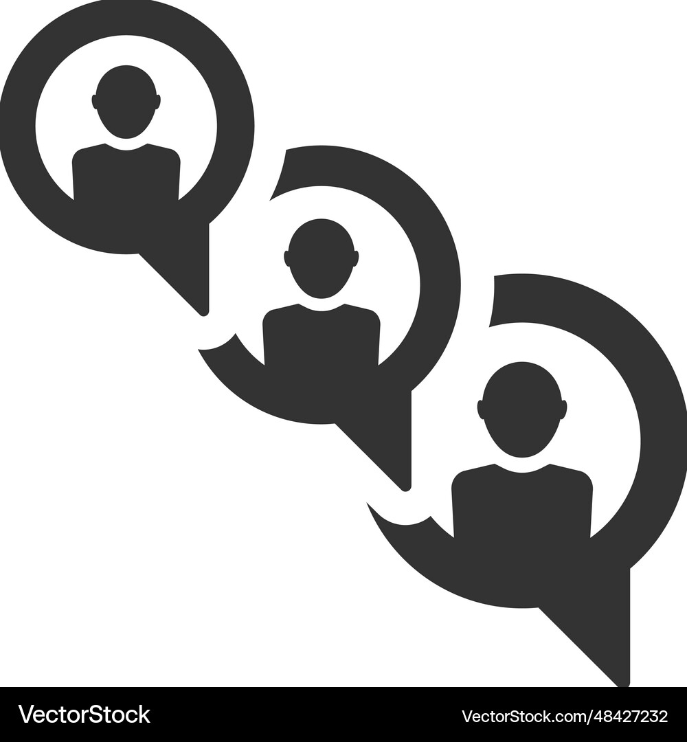 Marketing followers icon Royalty Free Vector Image