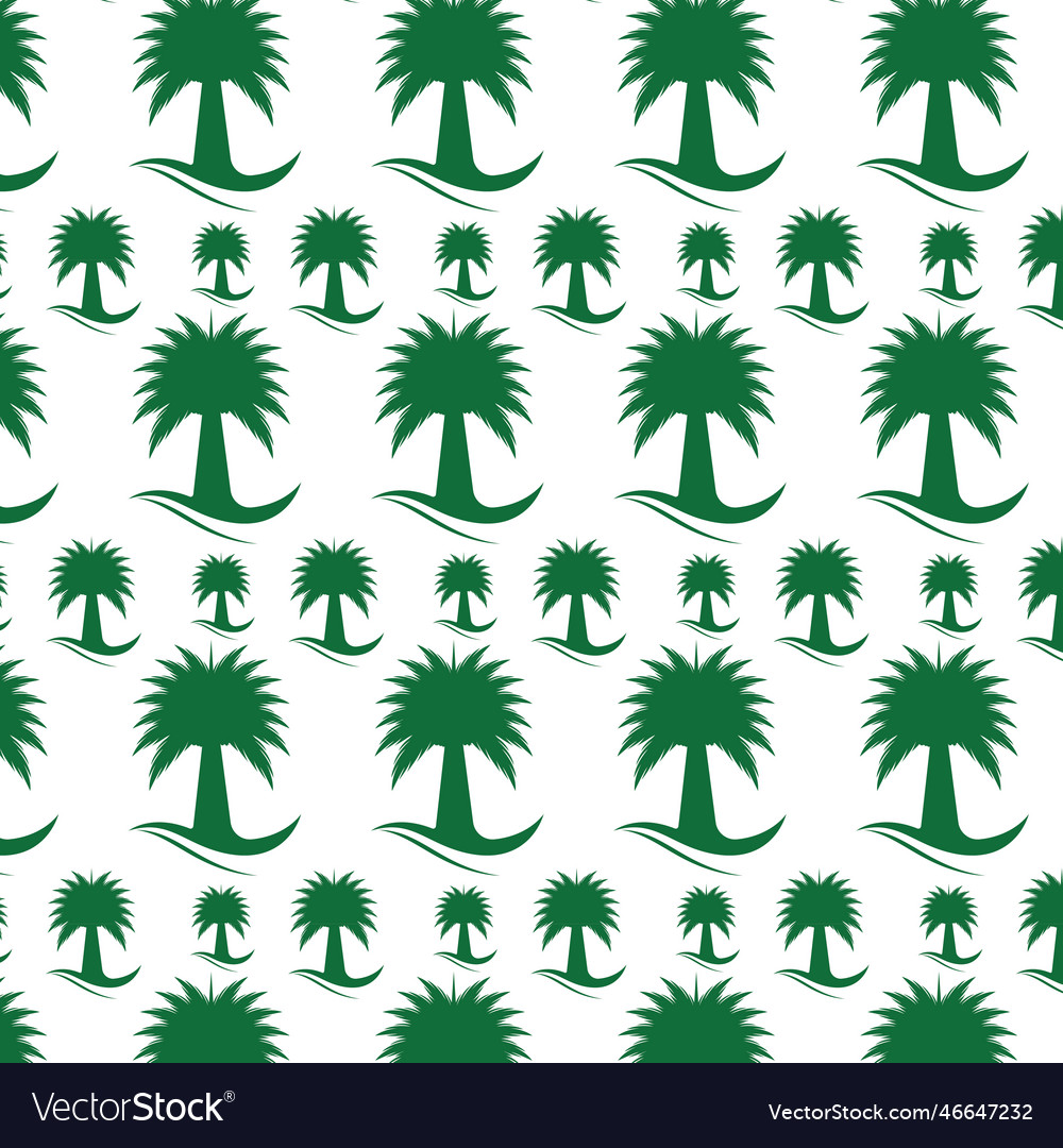 Pattern palm tree wallpaper background Royalty Free Vector