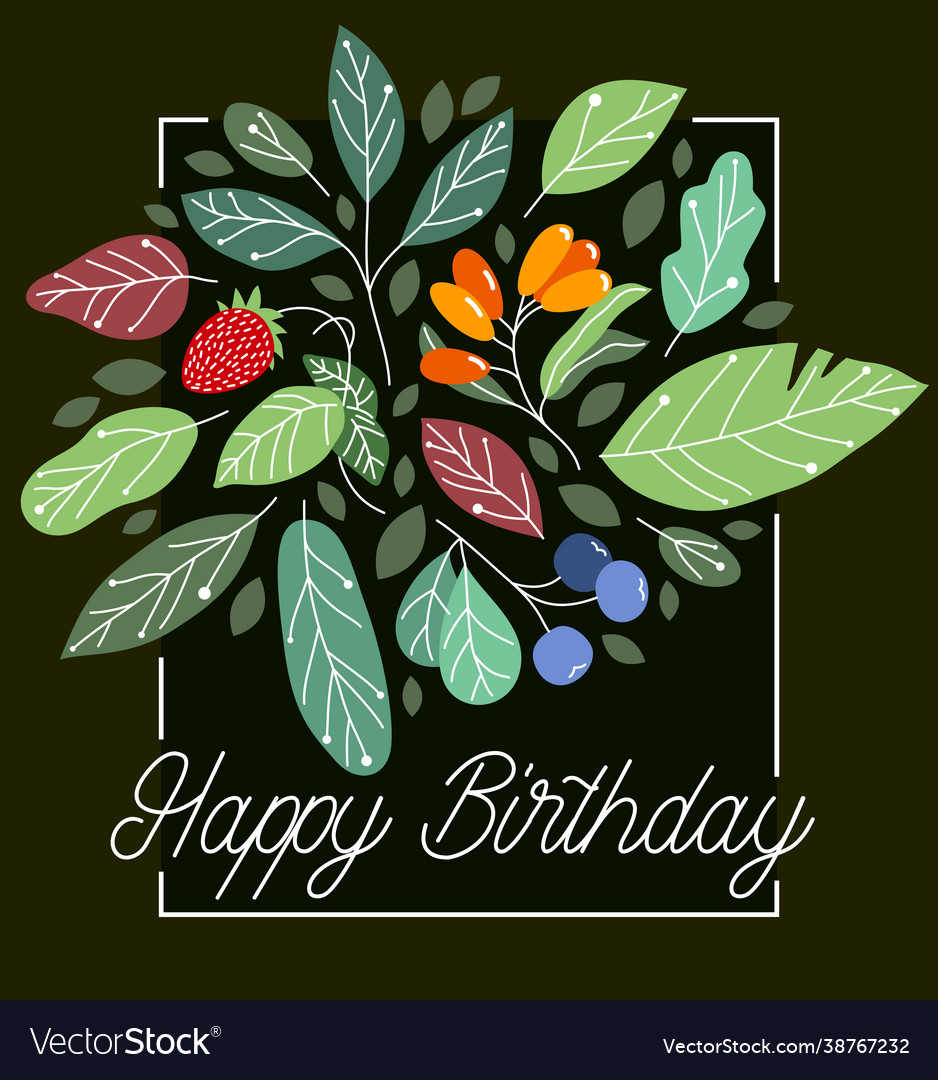 Wild berries fresh and ripe tasty healthy food Vector Image