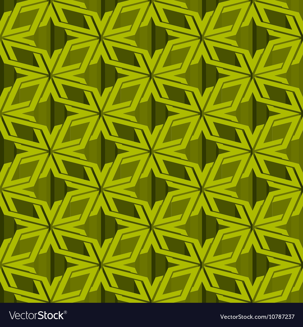 Isometric seamless pattern Royalty Free Vector Image