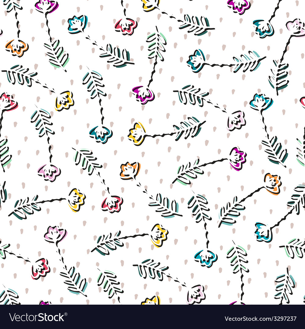 Natural Seamless Pattern Royalty Free Vector Image