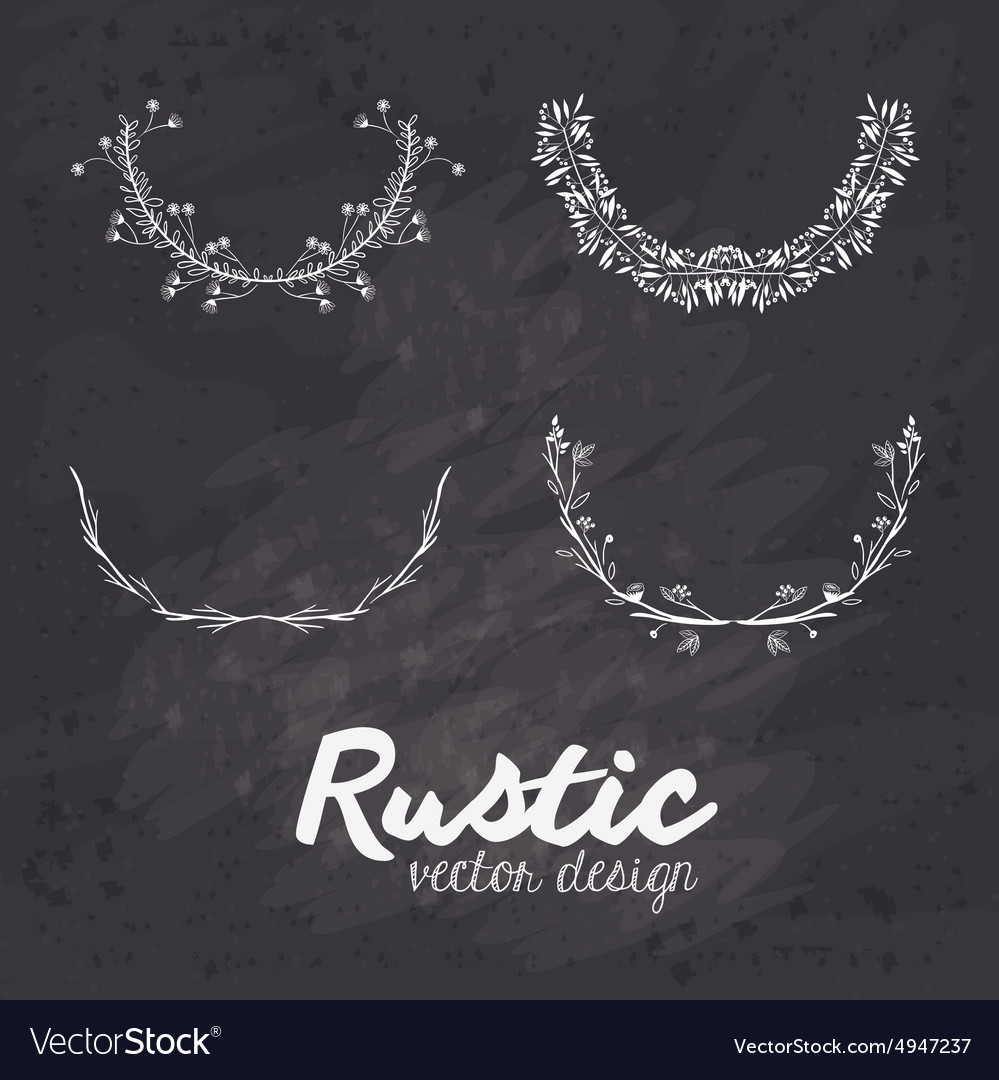 Rustic design Royalty Free Vector Image - VectorStock