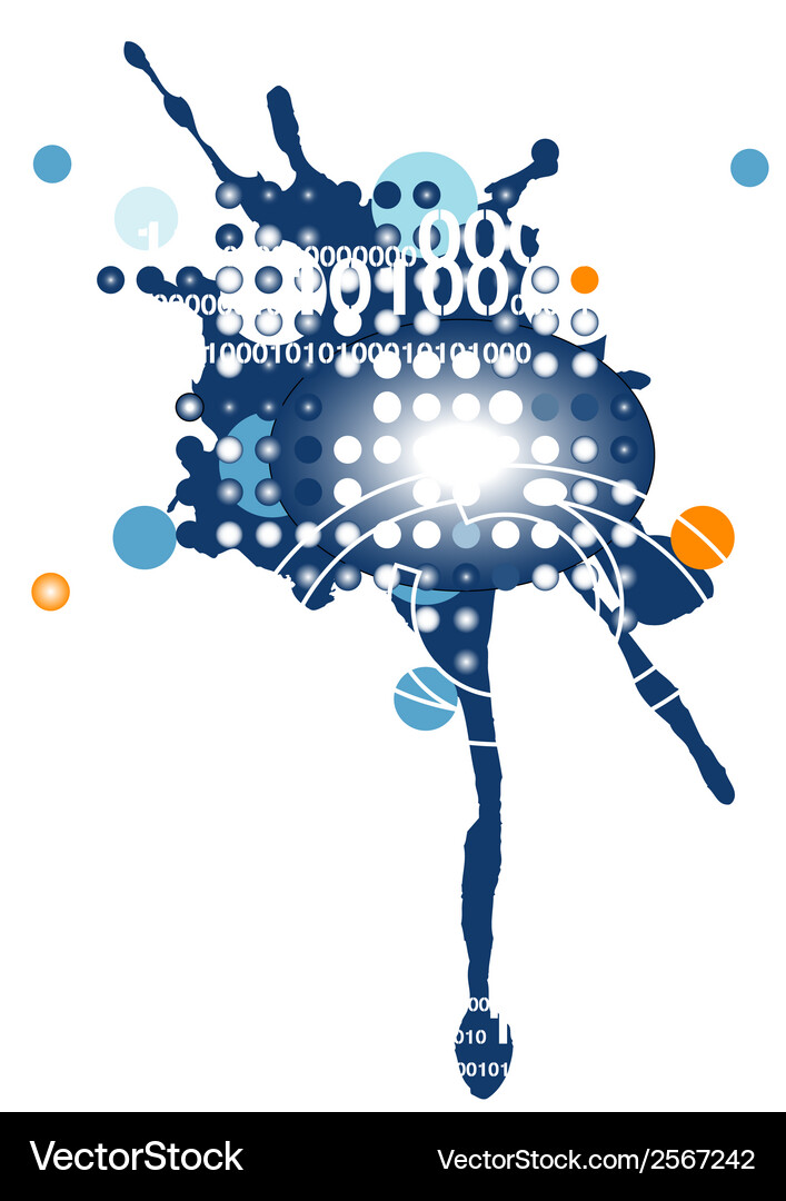 Computer grunge background Royalty Free Vector Image