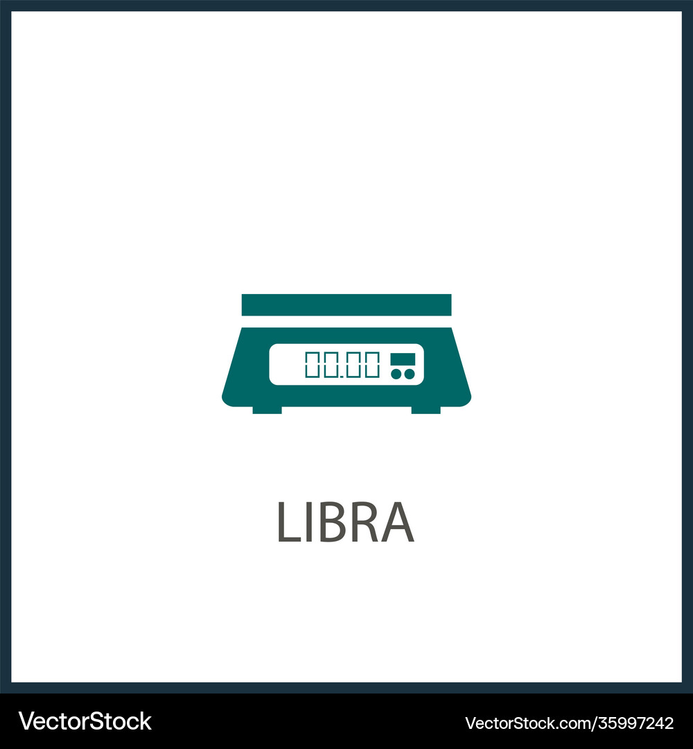 Electronic scales icon scales simple isolated icon