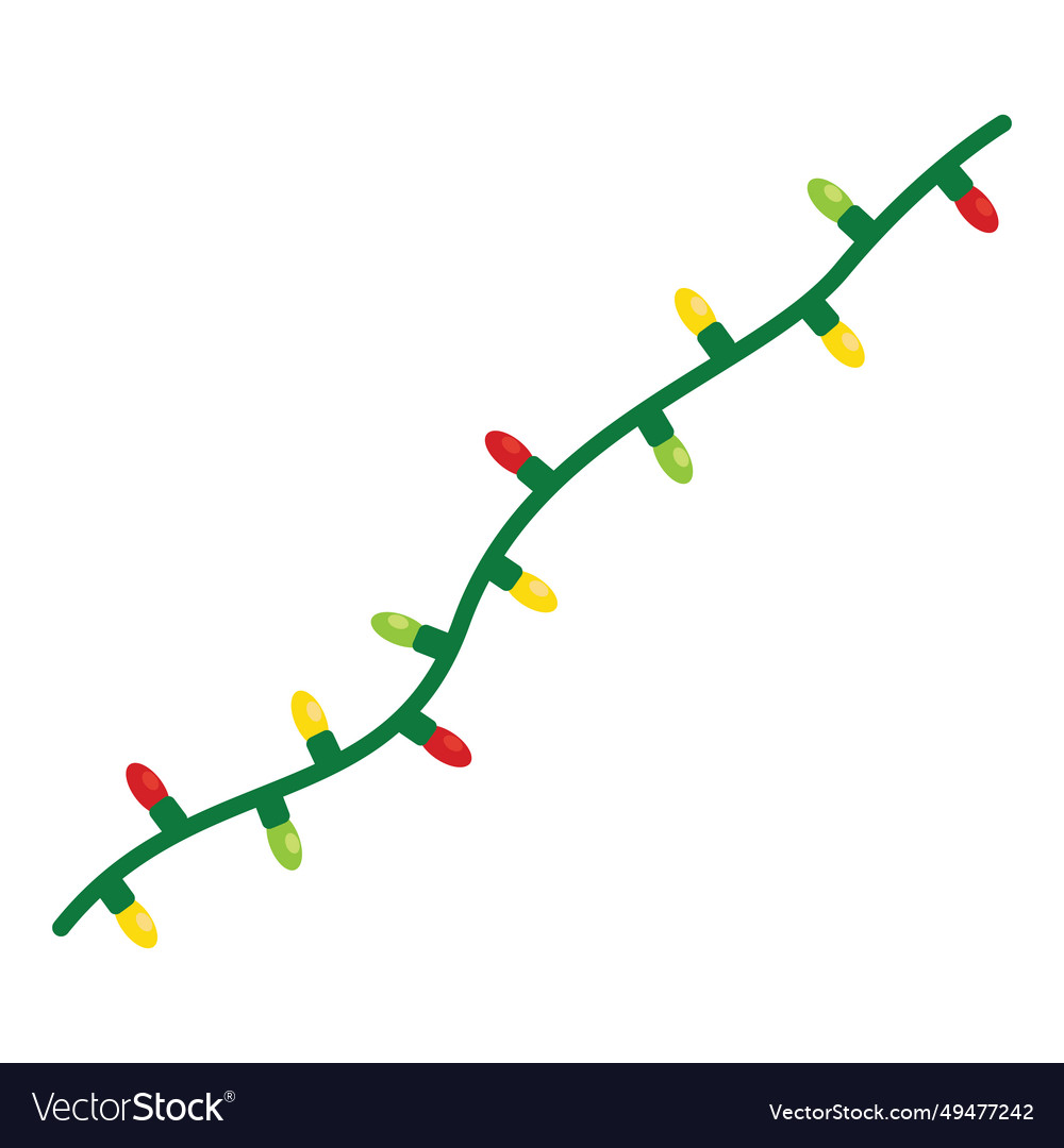 Isolated christmas light icon Royalty Free Vector Image