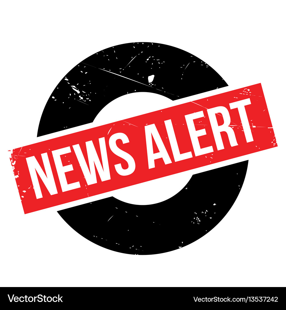 News alert rubber stamp Royalty Free Vector Image