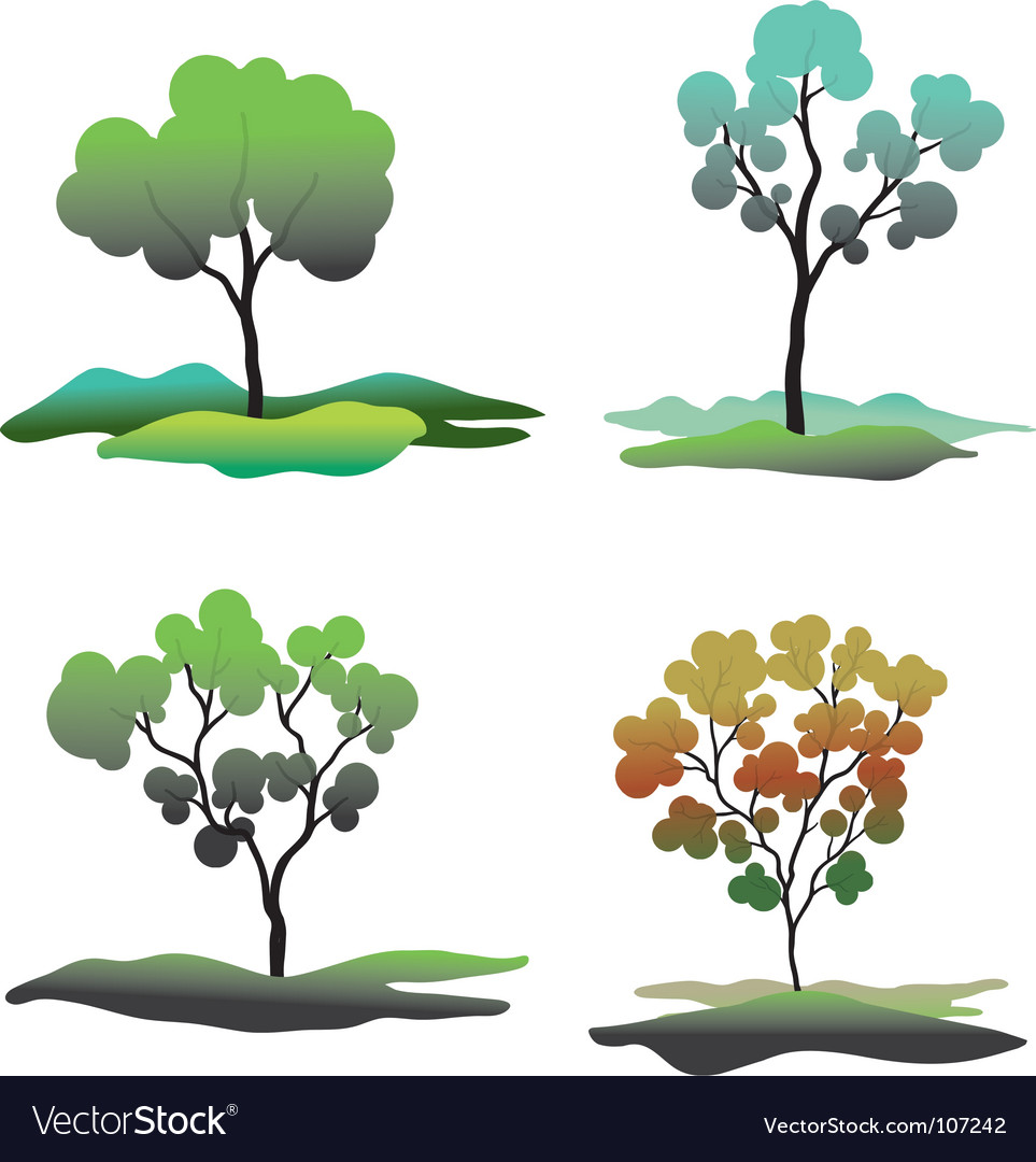 Trees Royalty Free Vector Image - VectorStock
