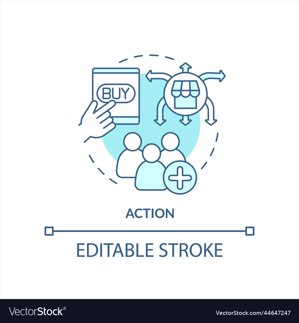 Action turquoise concept icon Royalty Free Vector Image Action turquoise concept icon Royalty Free Vector Image