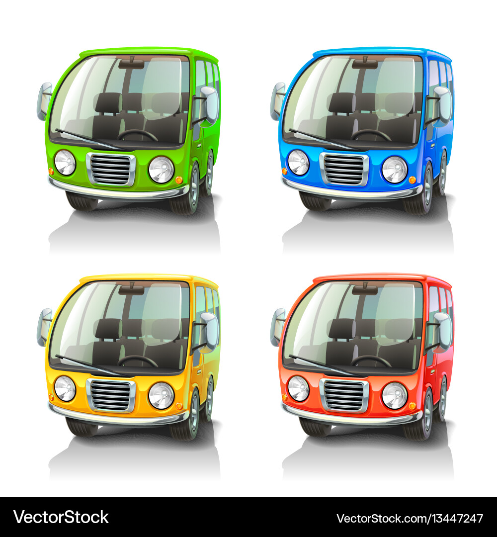 Colorful cars Royalty Free Vector Image - VectorStock