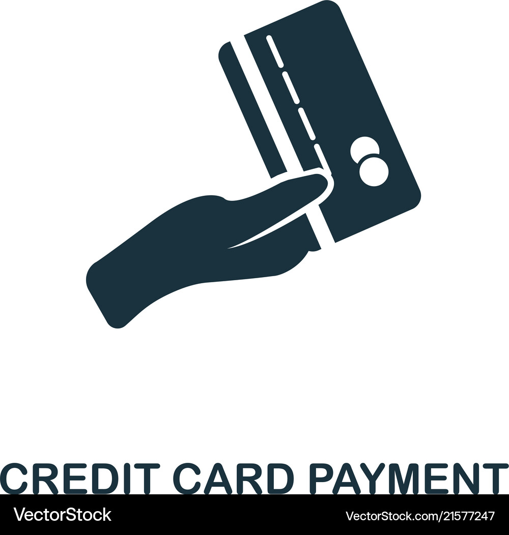 Credit card payment icon line style design Vector Image