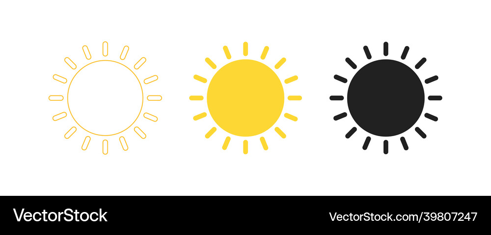 Trendy set icon for your design in flat style Vector Image