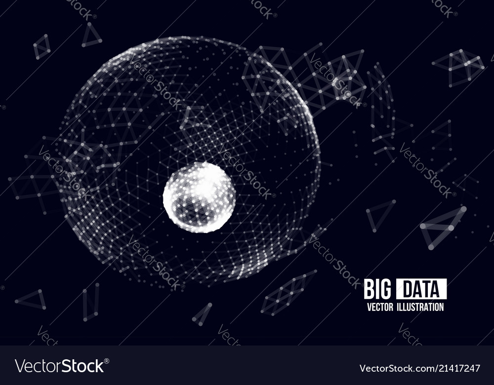 Visual analytics for big data Royalty Free Vector Image