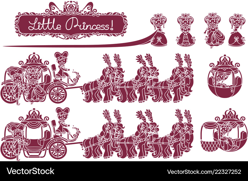 Cinderella carriage Royalty Free Vector Image - VectorStock
