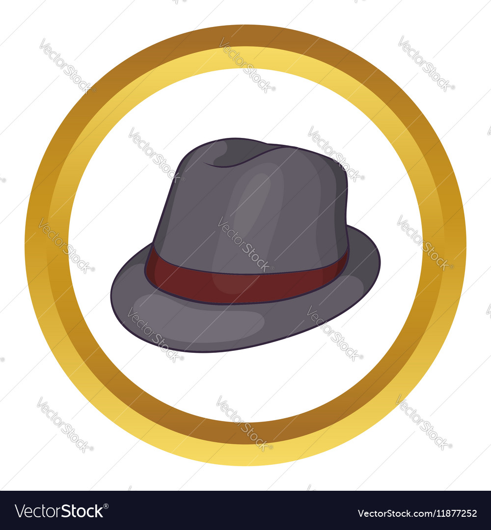 Gray hat icon Royalty Free Vector Image - VectorStock
