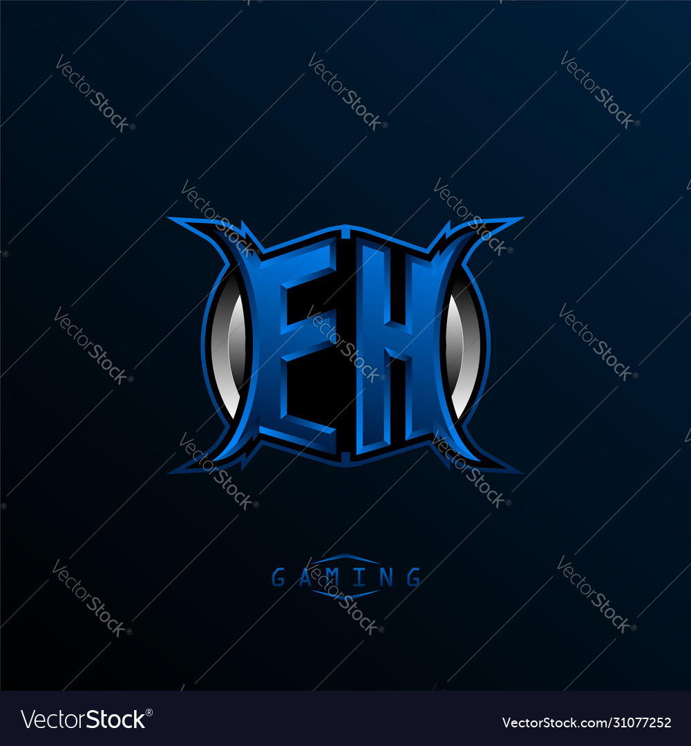 Initial eh logo design Royalty Free Vector Image