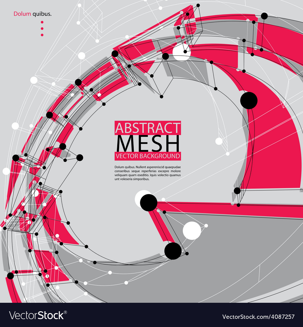 Abstract 3d Mesh Background Conceptual Royalty Free Vector