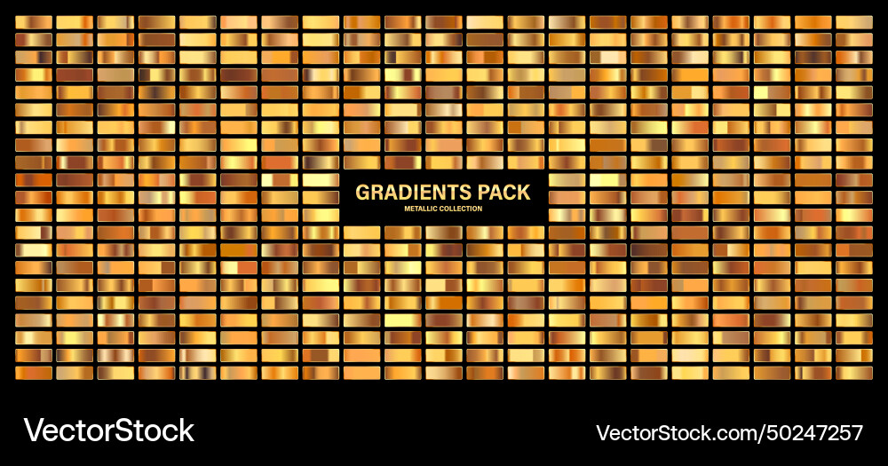 Bronze copper orange glossy gradient metal foil Vector Image