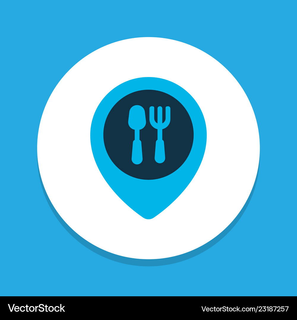Cafe icon colored symbol premium quality isolated Vector Image