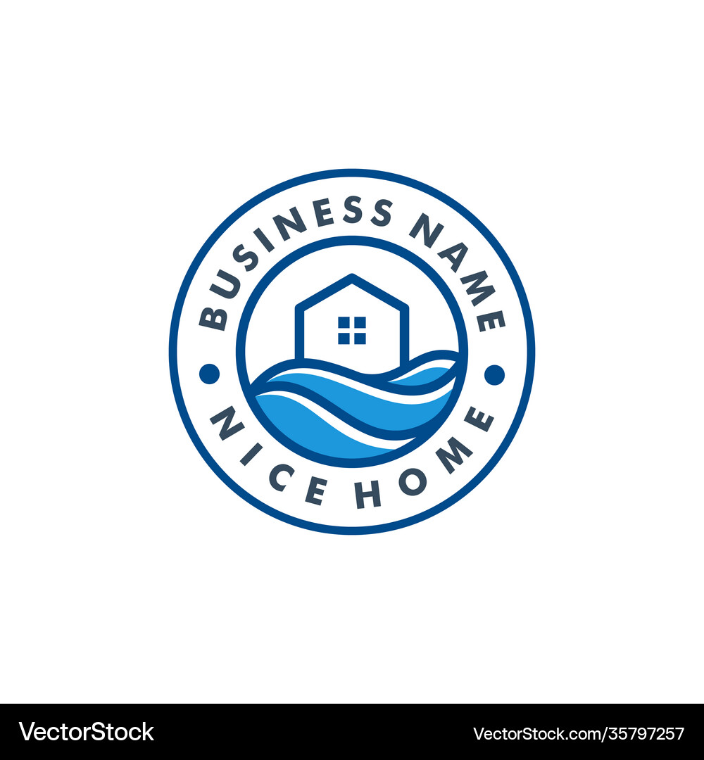 Home logo template house icon logotype design Vector Image