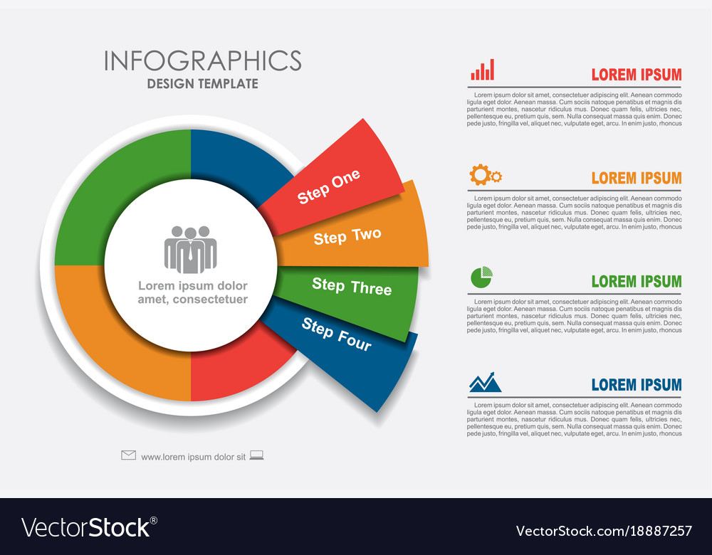Infographic template can be used for workflow Vector Image
