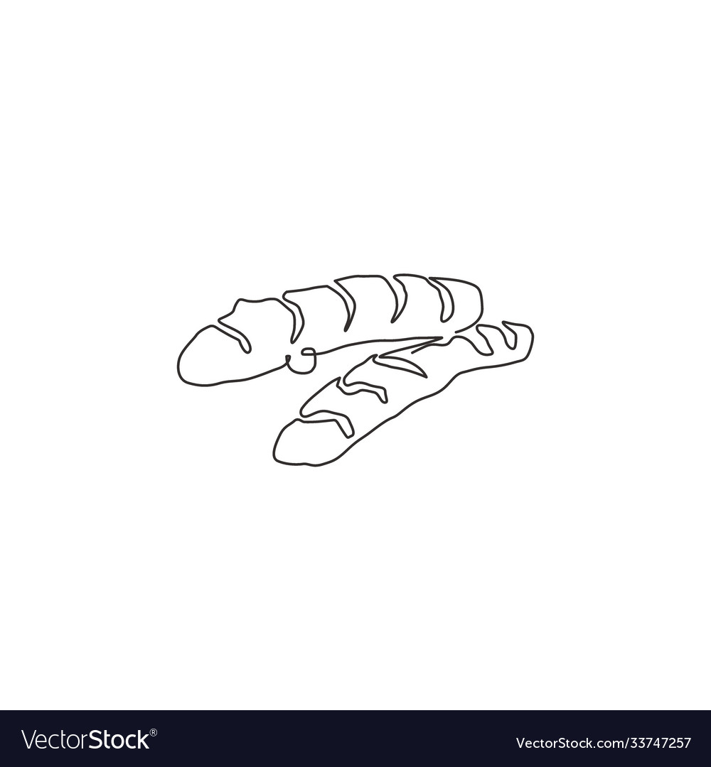 Single continuous line drawing whole healthy Vector Image Single continuous line drawing whole healthy Vector Image