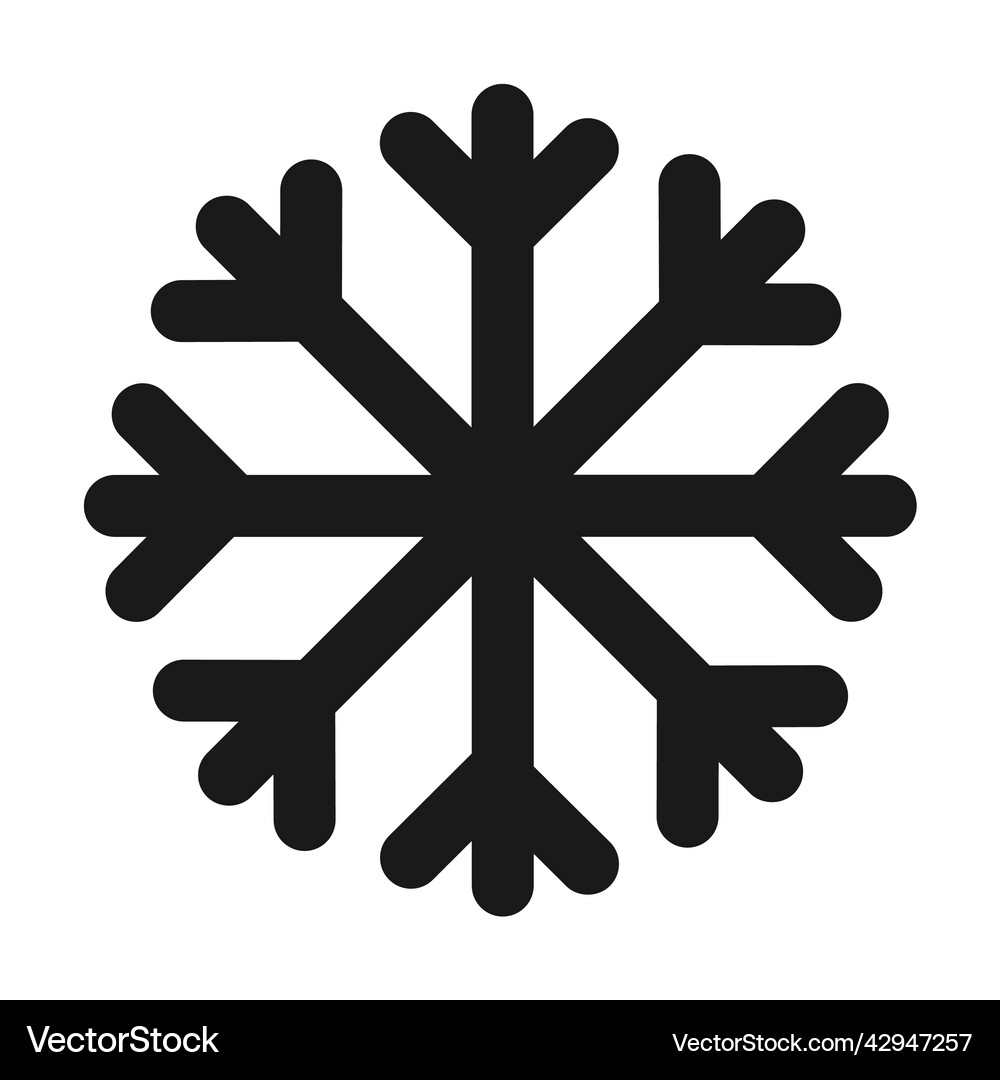 Snowflake frozen coldsvg high quality Royalty Free Vector