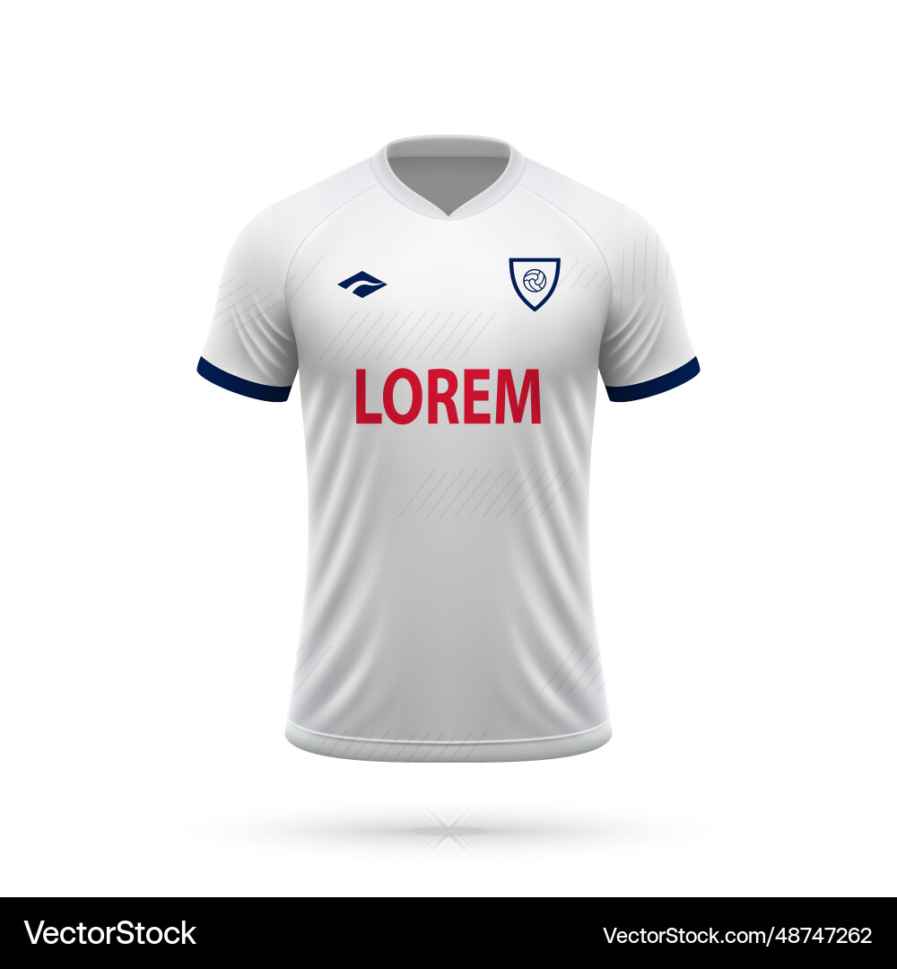 3d realistic soccer jersey in tottenham style Vector Image