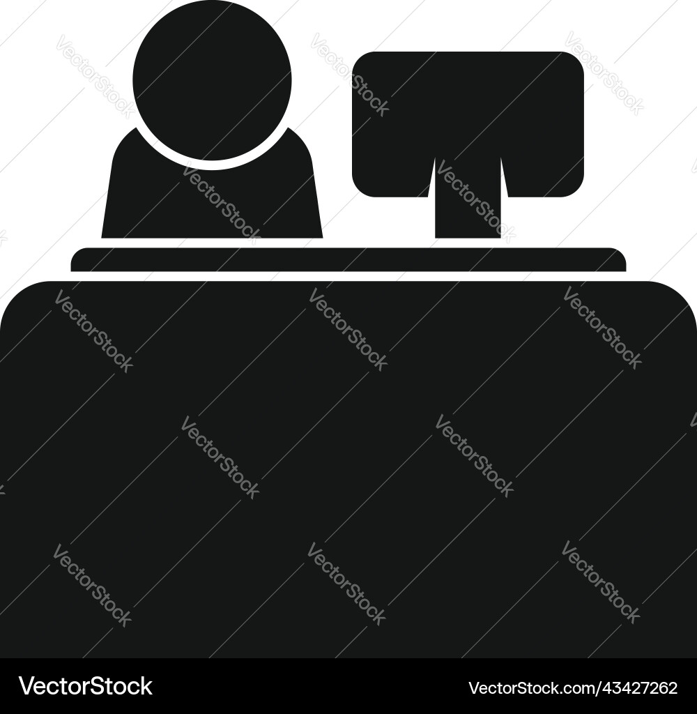 Airport control icon simple airline Royalty Free Vector