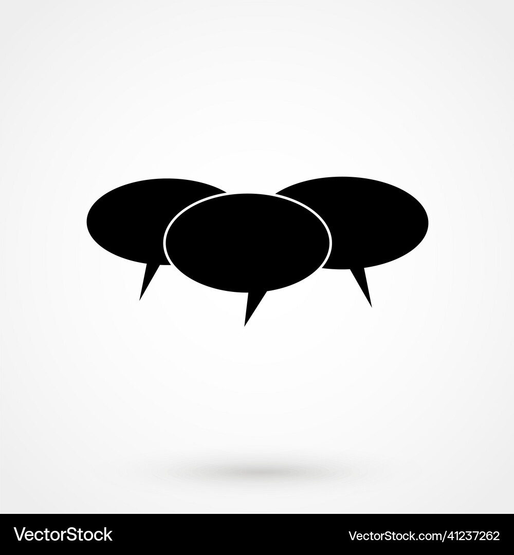 Chat icon in trendy flat style isolated on grey Vector Image