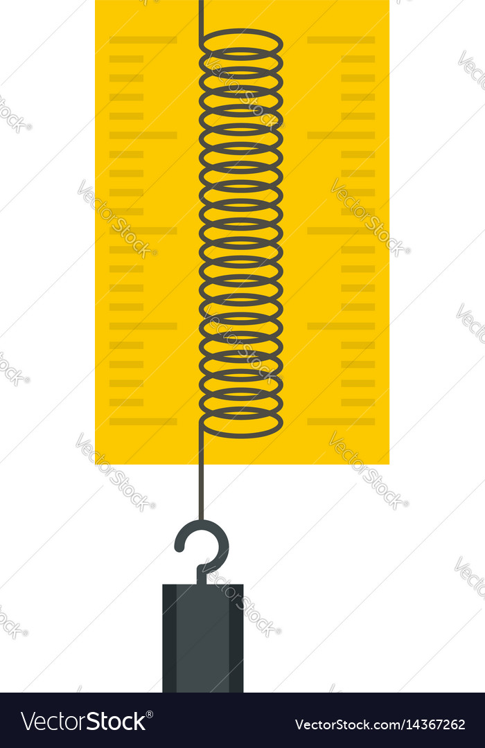 Dynamometer with weights icon isolated Royalty Free Vector