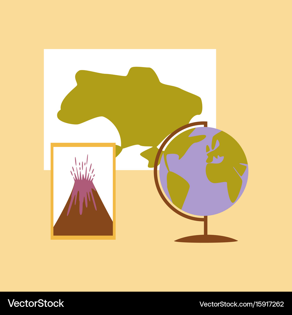 Flat icon on stylish background subjects of study Vector Image