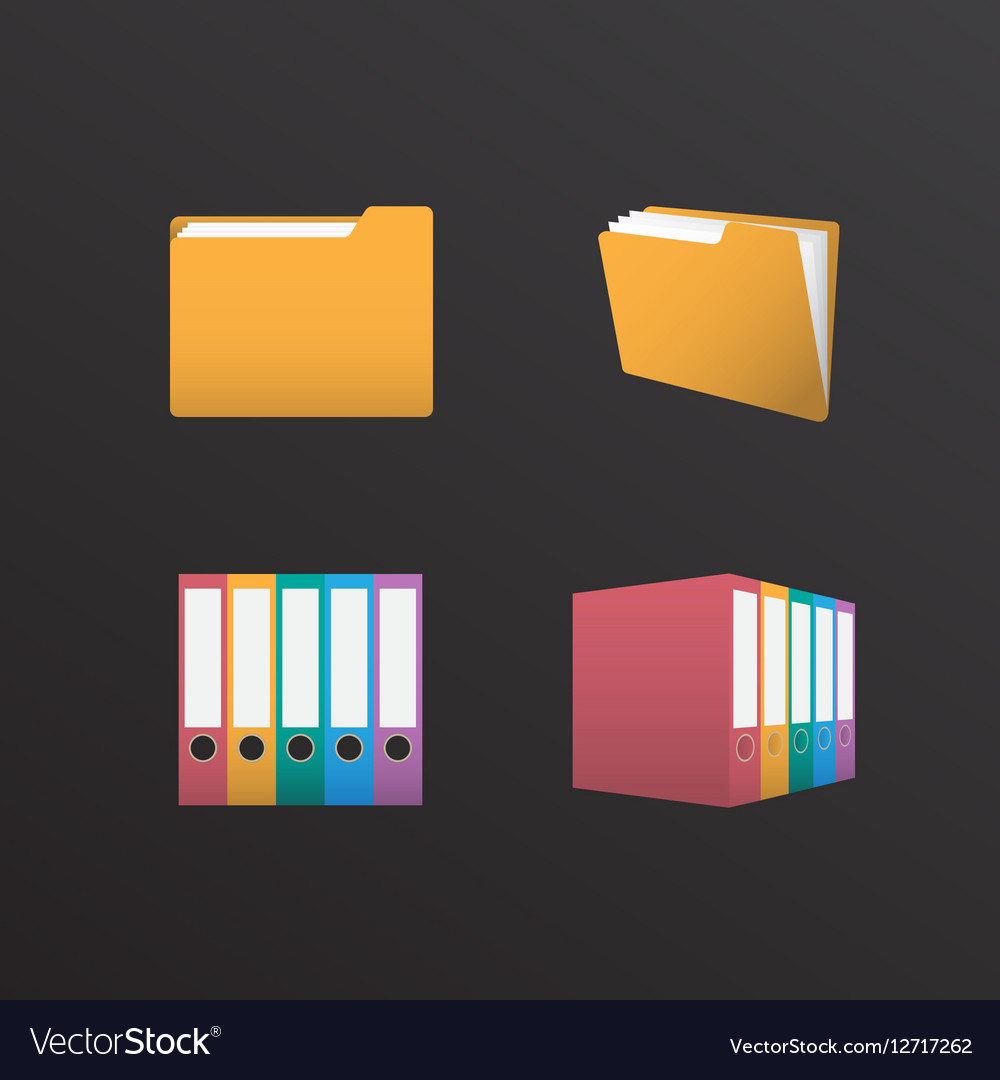 Folder Design Royalty Free Vector Image - VectorStock