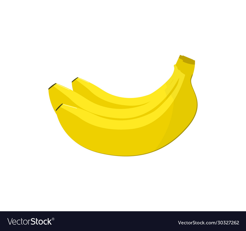 Fresh banana fruit isolated icon Royalty Free Vector Image