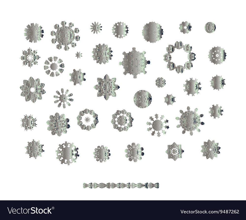 Oriental silver pattern Royalty Free Vector Image