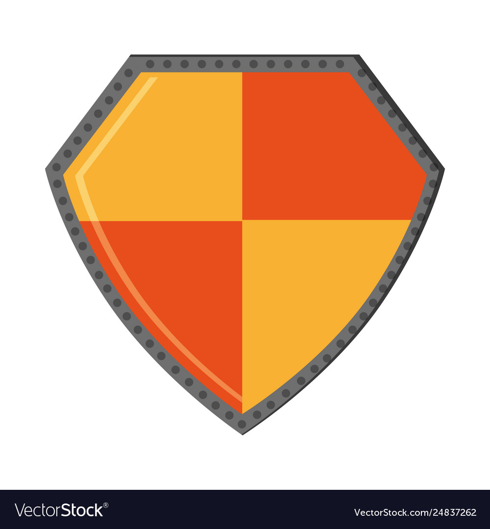 Shield security symbol Royalty Free Vector Image