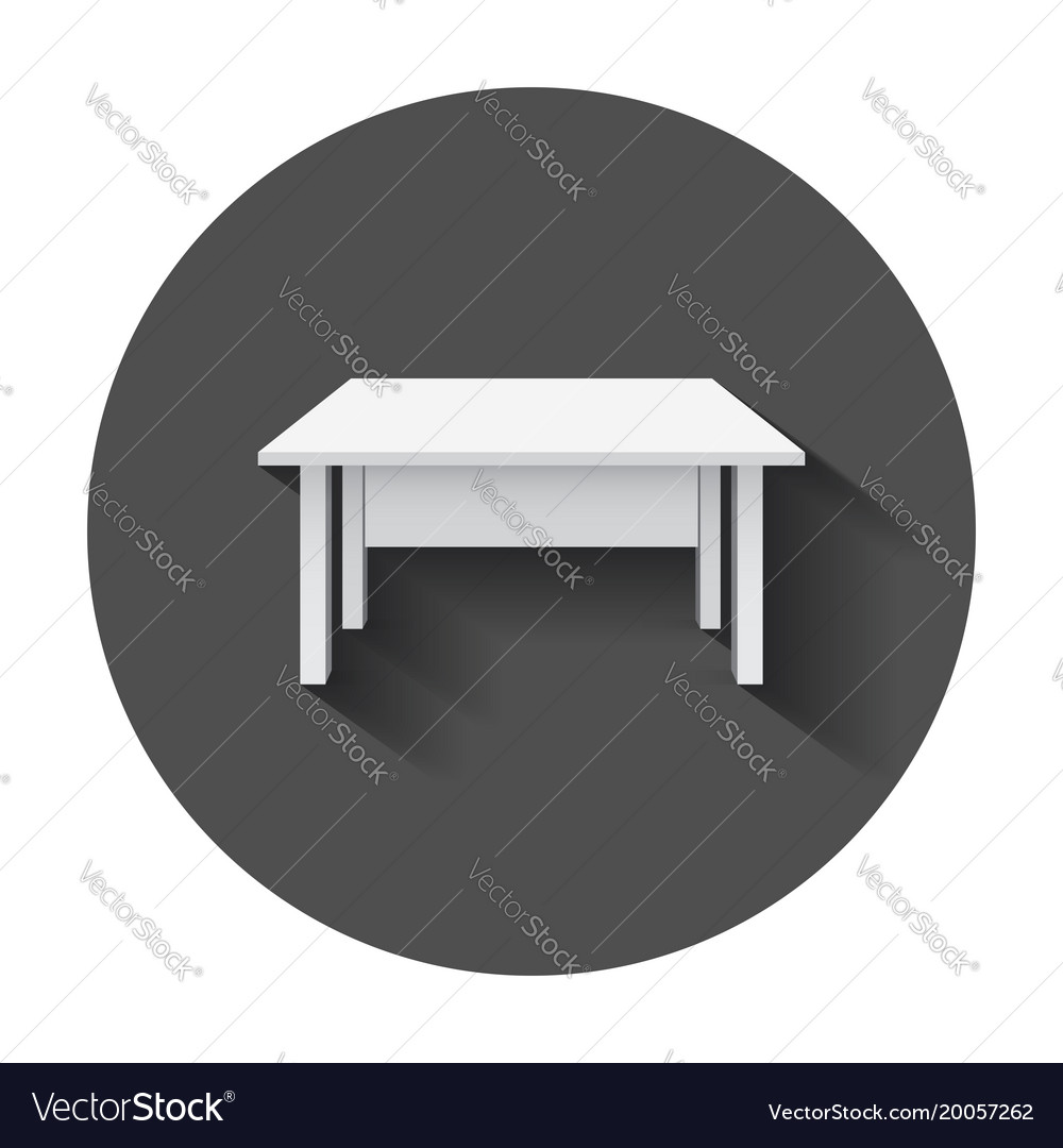 Table for object presentation empty white top Vector Image