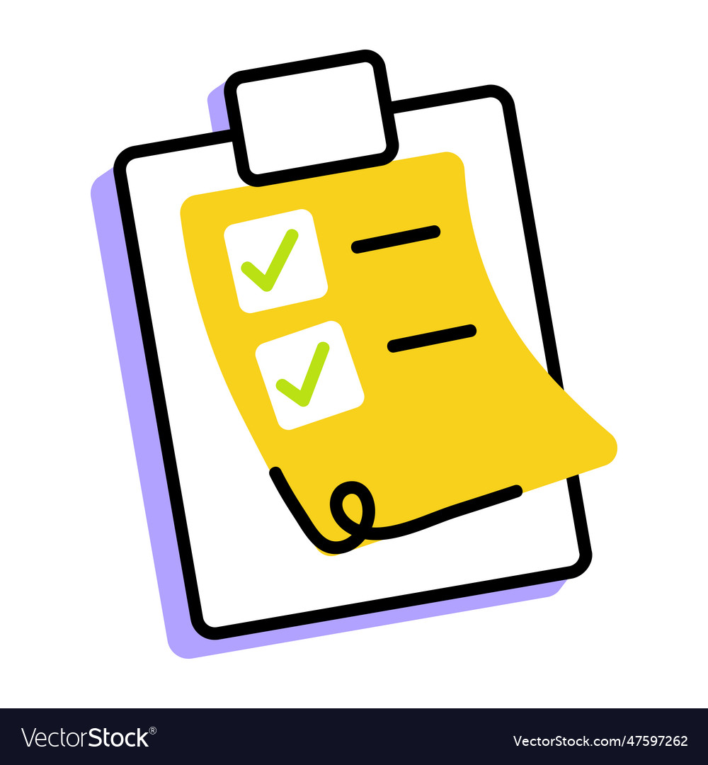 Tasks complete Royalty Free Vector Image - VectorStock