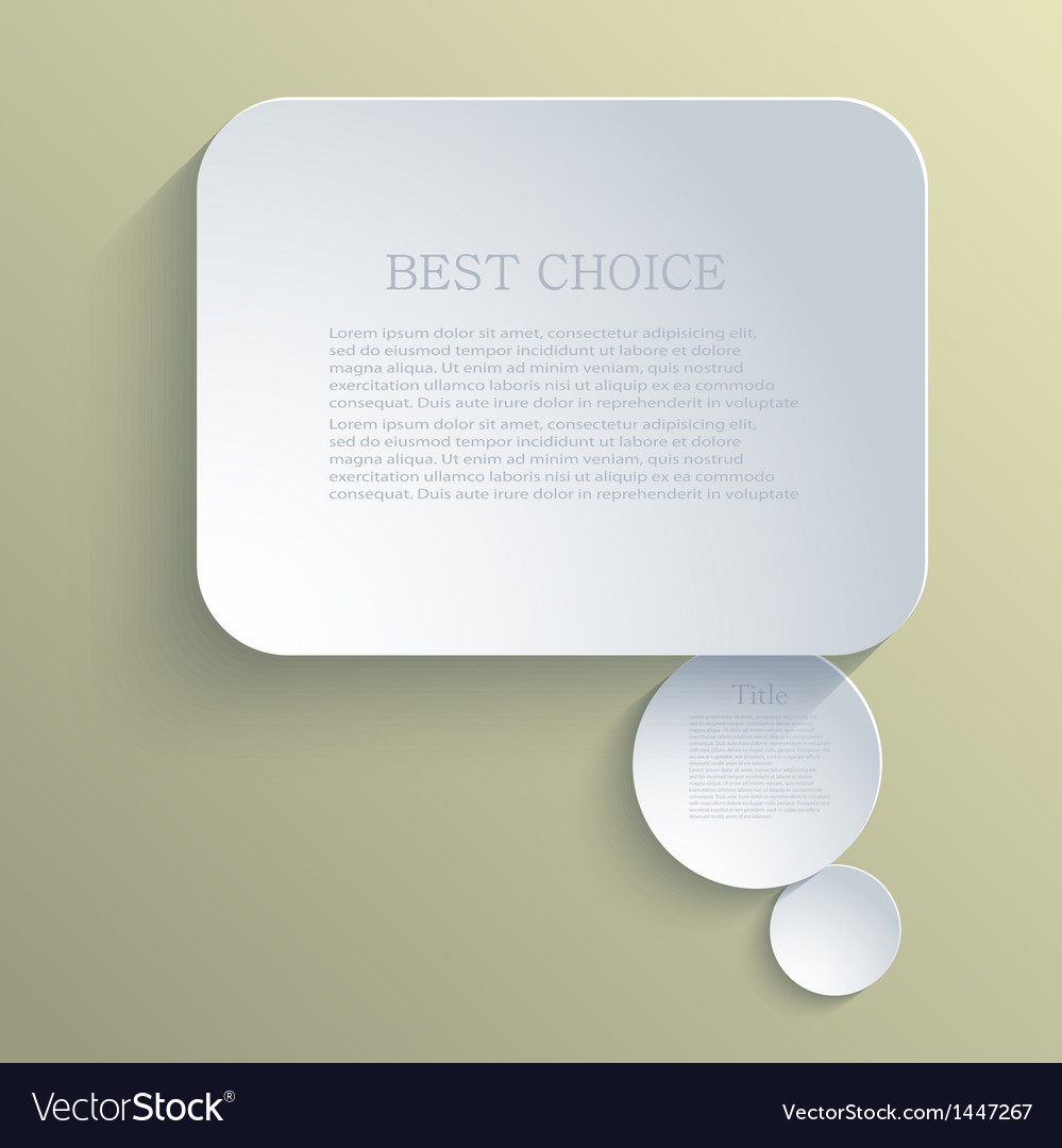 Bubble speech background eps10 Royalty Free Vector Image