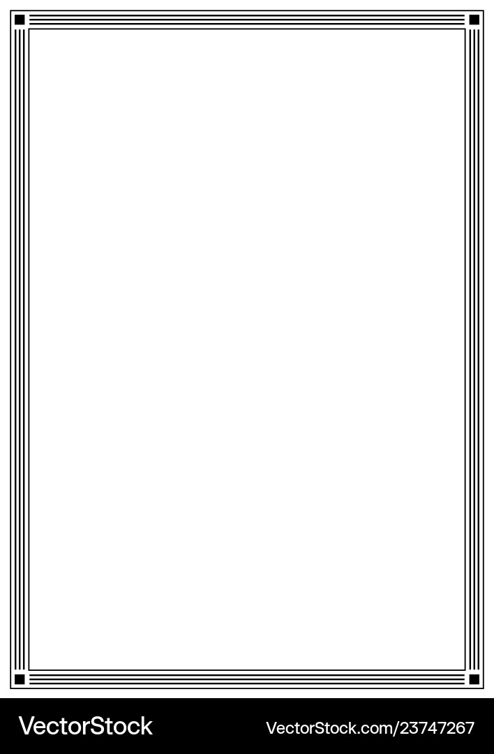 Paper design vintage style page border Royalty Free Vector