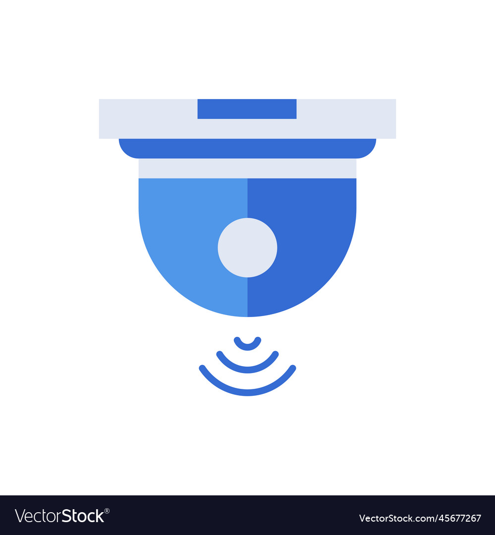 Security camera technology icon collection Vector Image