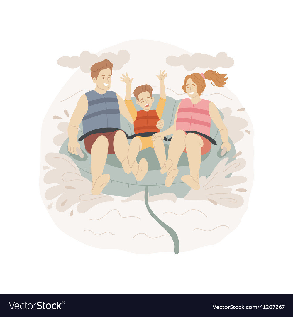 Tubing isolated cartoon Royalty Free Vector Image Tubing isolated cartoon Royalty Free Vector Image