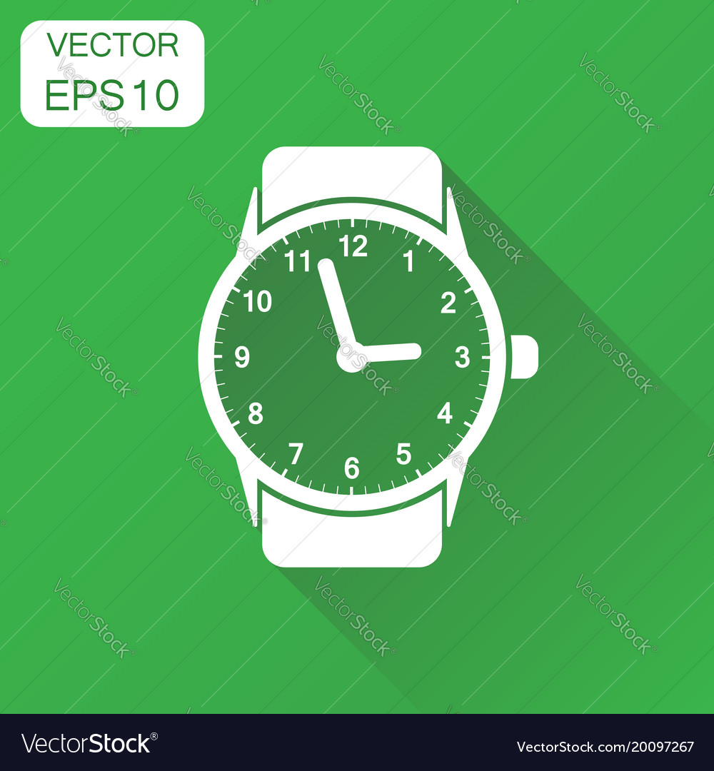Watch icon business concept clock pictograph Vector Image Watch icon business concept clock pictograph Vector Image