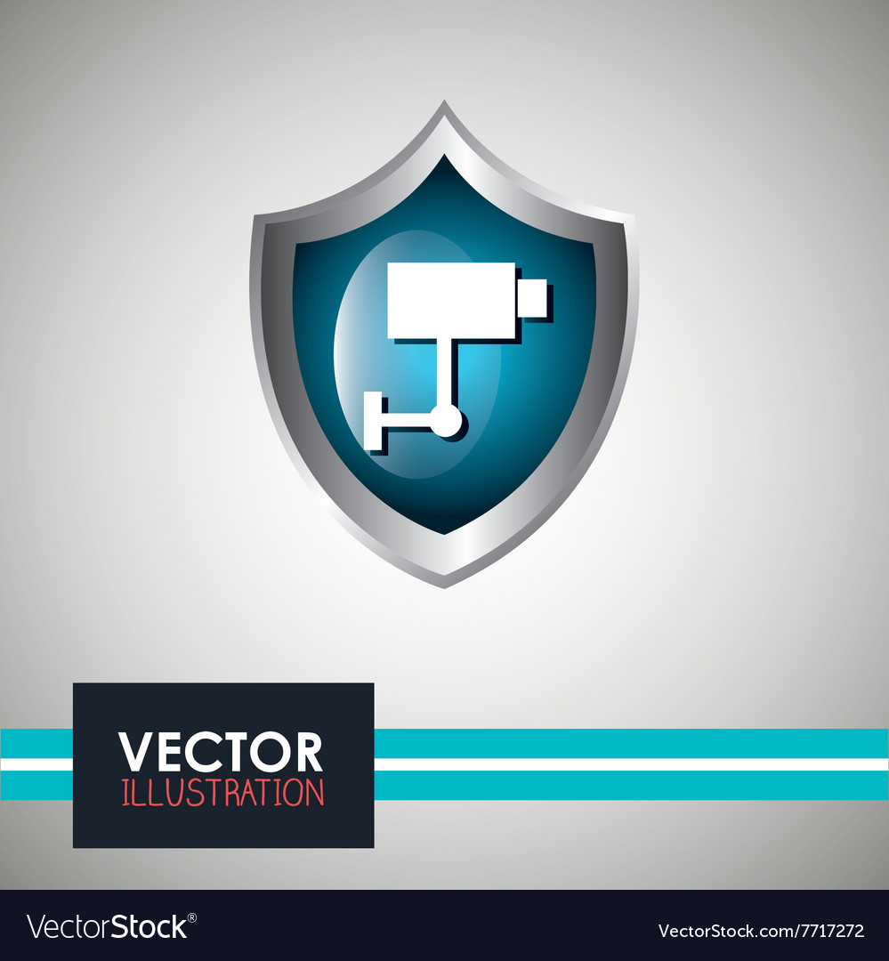 Security system design Royalty Free Vector Image