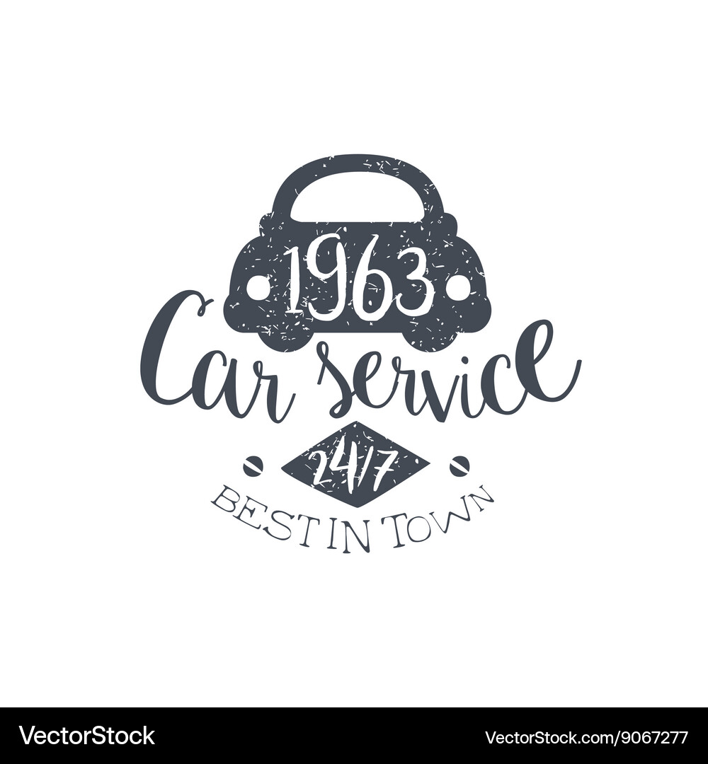 Best car service vintage stamp Royalty Free Vector Image