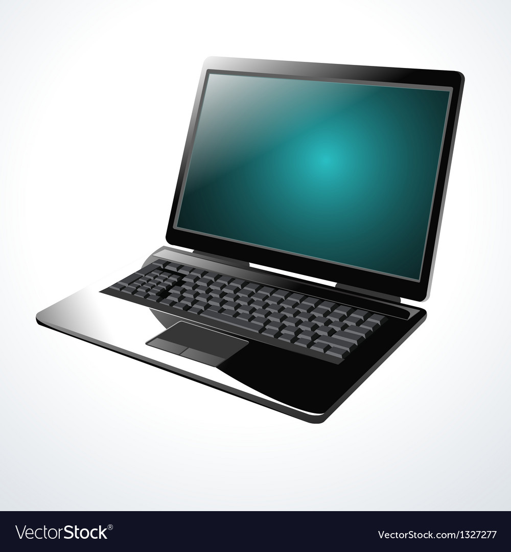 Laptop computer Royalty Free Vector Image - VectorStock