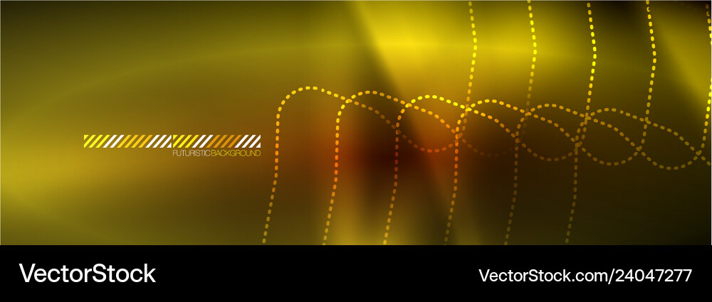 Neon glowing techno lines hi-tech futuristic Vector Image