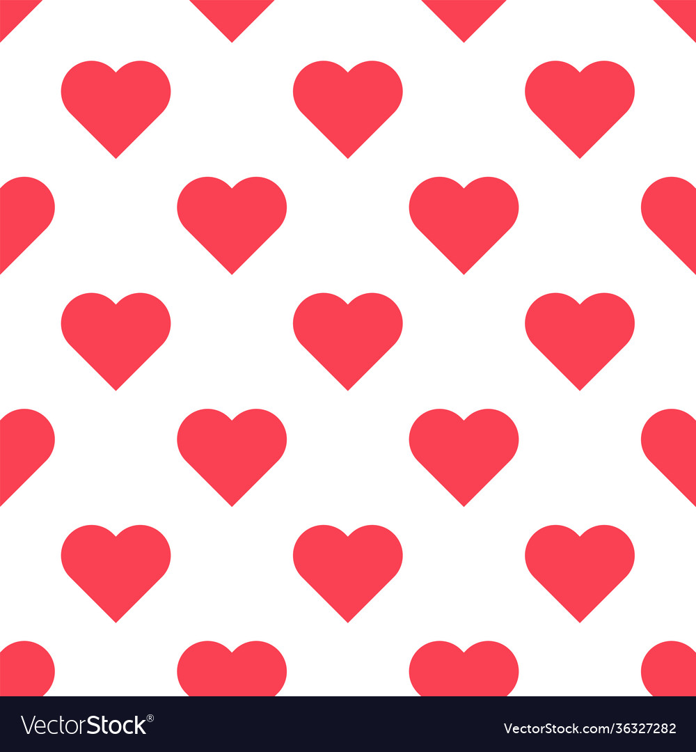 A seamless beautiful heart pattern valentines day Vector Image