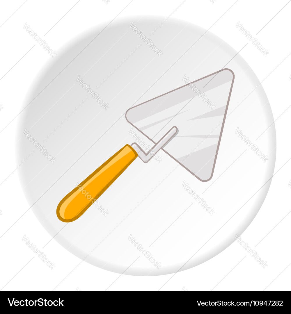 Trowel icon cartoon style Royalty Free Vector Image