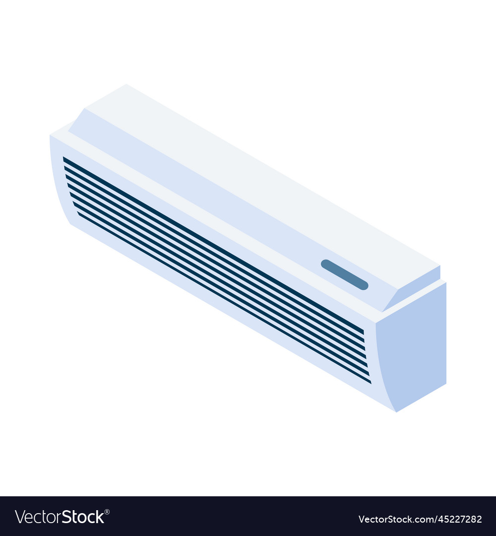 Working air conditioner composition Royalty Free Vector