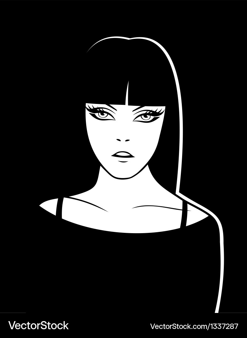 Beautiful young woman Royalty Free Vector Image